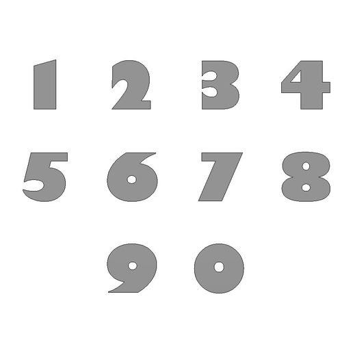 🧑‍🎨 Gill Sans Font Zahlen Alphabet Number・ STL File for 3D printing・Cults