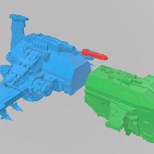 Archivo STL Legion Thunderhawk Gunship 🛰 (OBJ)・Plan de impresora 3D ...