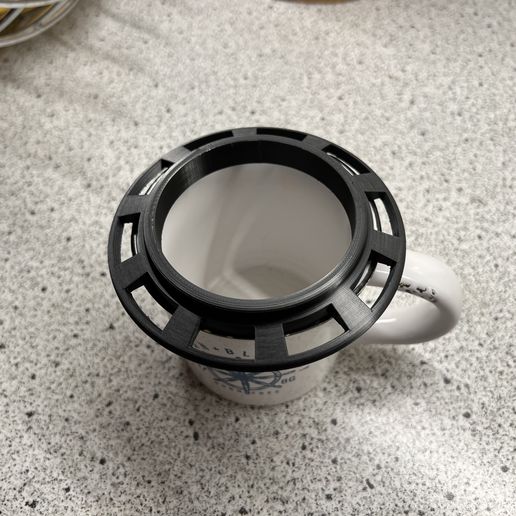 Archivo STL Cafelffe adapter for wide cups ☕ ・Modelo de impresión 3D ...