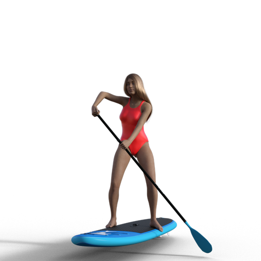👩 Paddleboarders・Free 3MF File for 3D printing・Cults
