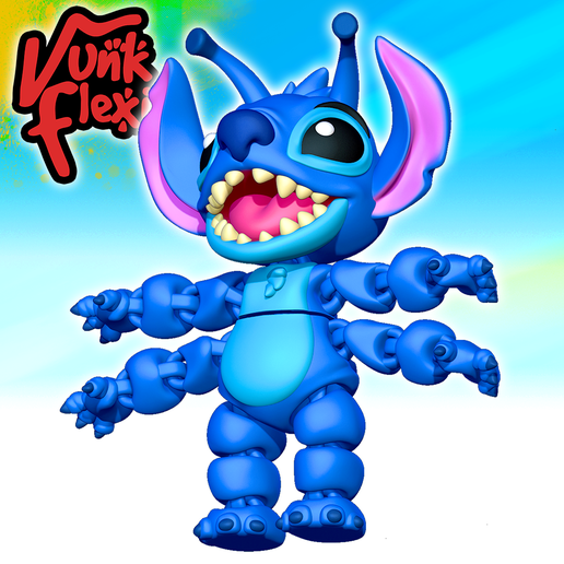 👽 Lilo and Stitch Alien Form Stitch MultiColor Flexi Print-In-Place ...