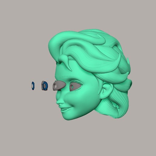 3D file ELSA BOBBLEHEAD,FROZEN BOBBLEHEAD,ELSA MASK,ELSA HELMET,FROZEN ...