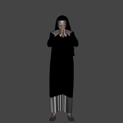 🙏 Praying Nun・ STL File for ・Cults