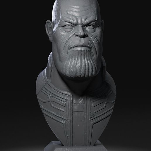 STL file Thanos Portrait 🦸 (OBJ)・Template to download and 3D print・Cults