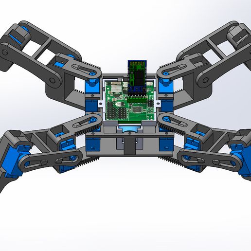 🕷️ Four legged spider robot・ STL File for ・Cults