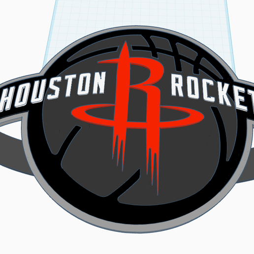 🏀 Houston Rockets Wall Plaque with Keyhole for Screw Mount・ STL File ...
