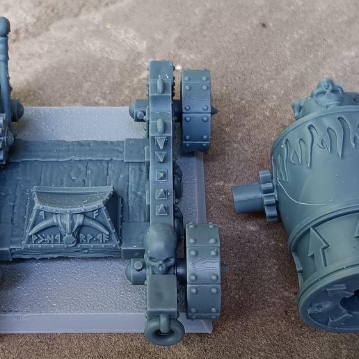 🔫 Evil Dwarf Ground Shaker Mortar - 4x Crew・ STL File for 3D printing・Cults
