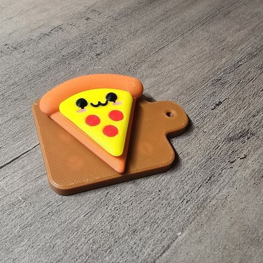 Adorable Pizza Slice - Magnetic Fidget Toy 🍕 ・Free STL File for 3D ...