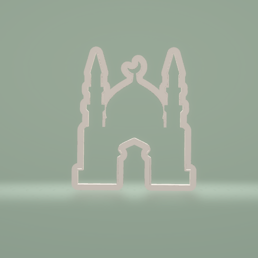 STL file cookie cutter mosque 🍪 ・3D print object to download・Cults