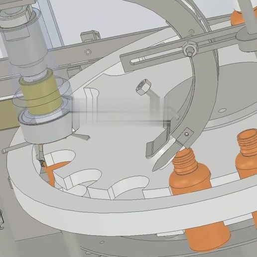 ⚙️ 3D CAD Model Automatic Customized Product Filler and Capping Machine ...