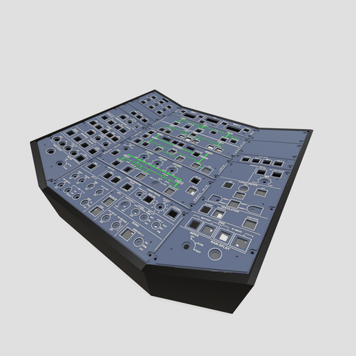️ Airbus A320 Overhead Panel – Full 1:1 Scale Cockpit System・ 3D File ...
