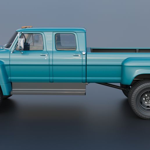 🚕 F-750 Crew Cab 1971・ 3D File for 3D printing・Cults