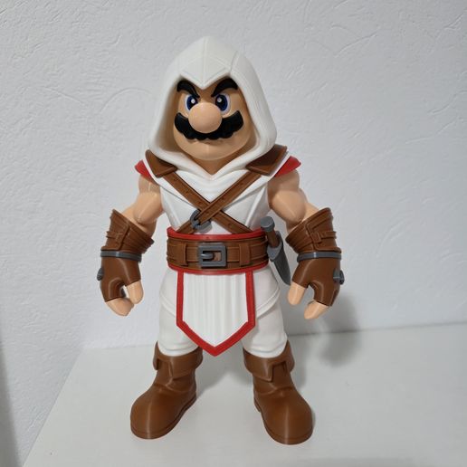 🎨 Mario x Assassin creed Fan art (no ams-multiparts/3mf)・3D Print・Cults