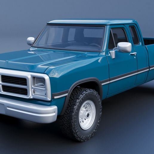 🐏 Dodge Ram 250 - 1991・ 3D File for ・Cults