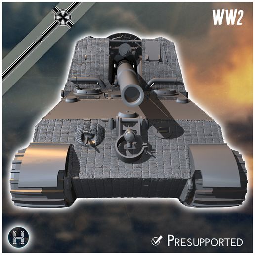 STL file Waffenträger Grille 21 210mm - Germany Eastern Western Front ...