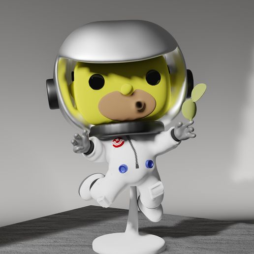 3MF file Funko Homer Astronaut 🧑‍🚀 ・3D print object to download・Cults