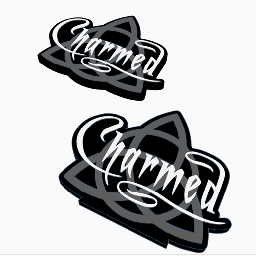 👾 2x CHARMED Logo Display by MANIACMANCAVE3D・ STL Datei für 3D-Druck・Cults