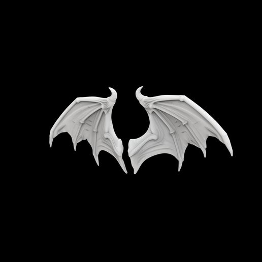 🗿 Sinister Winged Demon Wings 3D Printable Model・ STL File for 3D ...
