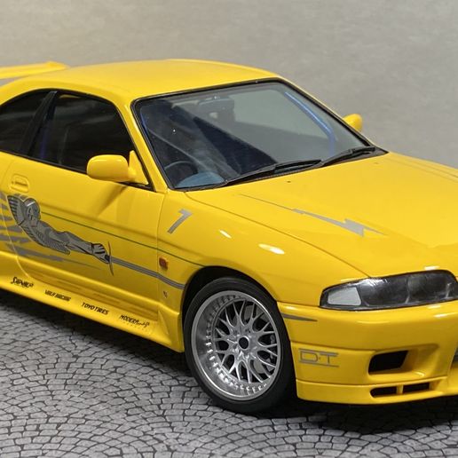 🐦 tamiya 1/24 nissan skyline r33 gt-r "big bird" tires and wheels set ...