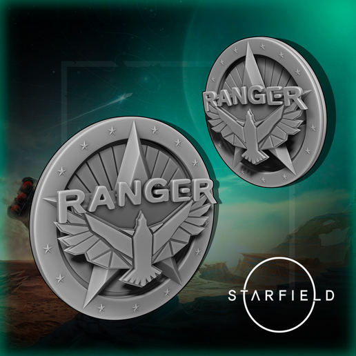 Archivo STL STARFIELD FREESTAR COLLECTIVE RANGERS LOGO SIGN 🛰 (OBJ ...
