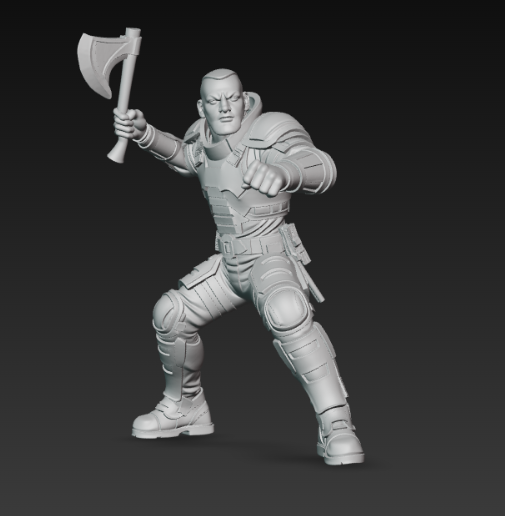😵 Mercer - The Walkinhg Dead・ STL File for 3D printing・Cults
