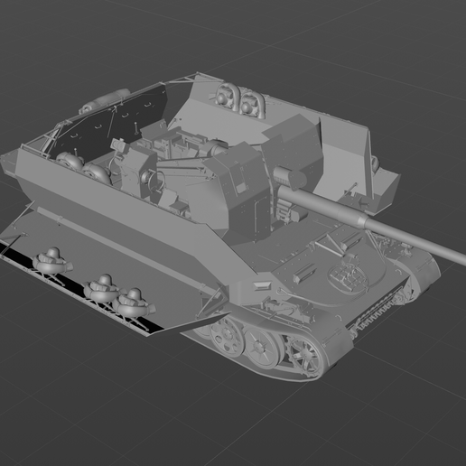 🔫 Material del modelo 3D del cañón antiaéreo autopropulsado alemán VFW ...