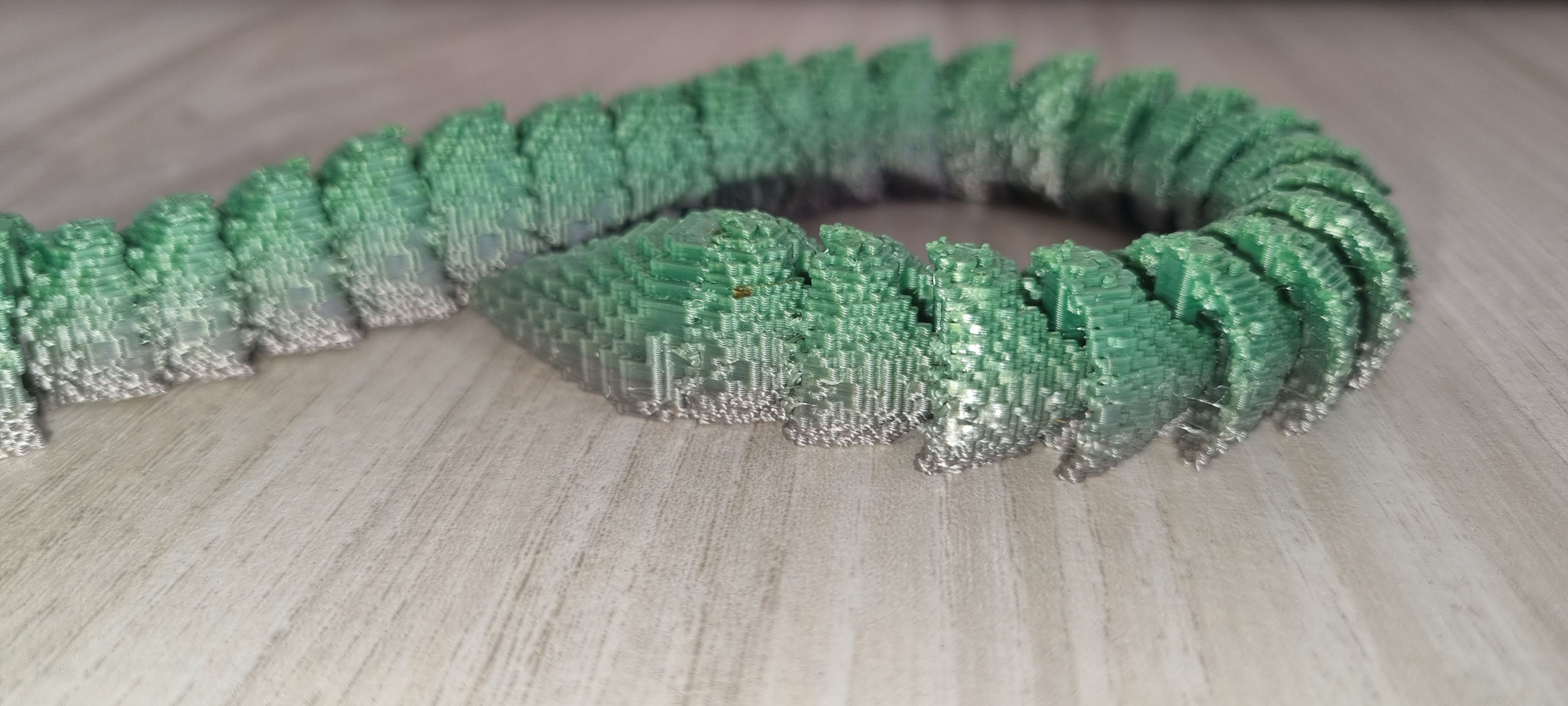 Download STL file Articulated pixel snake • 3D printing design ・ Cults