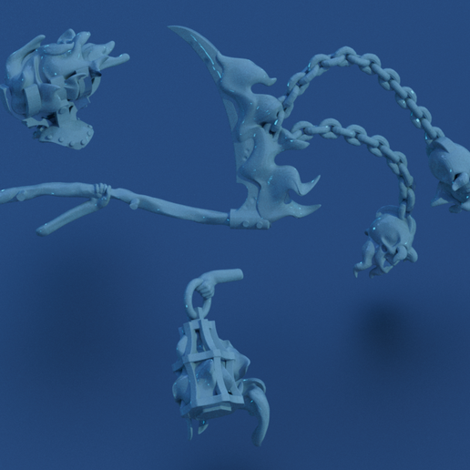 ⚔ Nighthaunt Hexwraith conversion kit・Free STL File for ・Cults