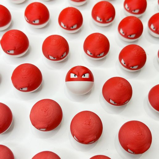 🐉 POKEMON - VOLTORB (EASY PRINT NO SUPPORT)・ STL File for 3D printing・Cults
