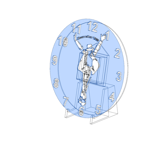 Free STL file MJ Moonwalk clock 🕰️ ・3D printable design to download・Cults
