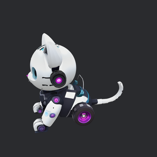 futuristic cat