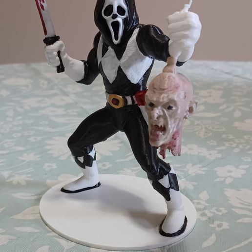 🦸 Power Ranger Superhero GhostFace Scream Figure・ STL File for 3D ...