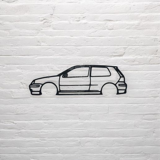 🏌️ Golf MK4 Wallart・ STL File for 3D printing・Cults
