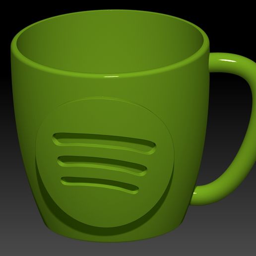 STL file Mug decorated spotify - 95x73x69 ☕ ・3D printing design to ...