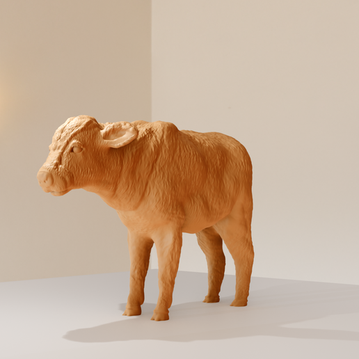 STL file cow calf stl 🐄 ・3D printing design to download・Cults