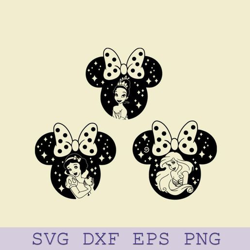 👸 Princesa Bundle SVG, Princesa Cricut SVG, Ariel SVG, Tiana SVG ...