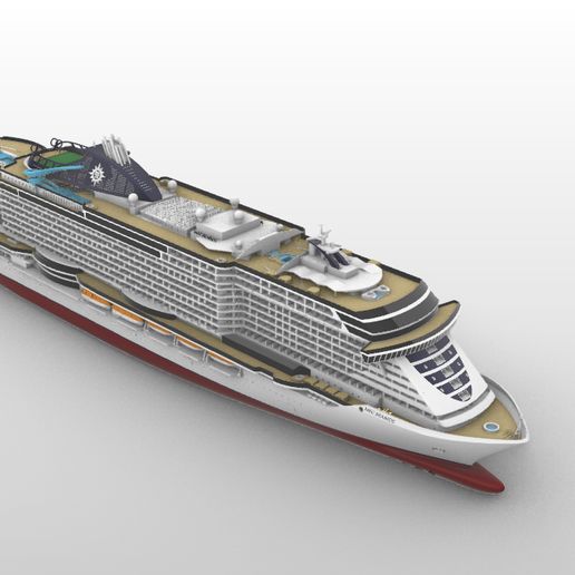 🚢 MSC Seaside cruise ship printable scale model・ STL File for ・Cults