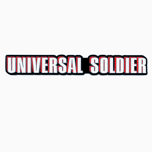 🫡 UNIVERSAL SOLDIER Logo Display by MANIACMANCAVE3D・ STL File for 3D ...