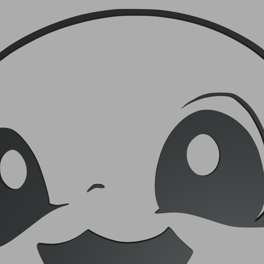 squirtle face stencil