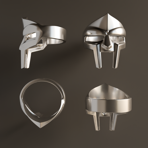 👑 Kendrick lamar Crown of Thorns ring and Mf Doom Ring Pack・ STL File ...