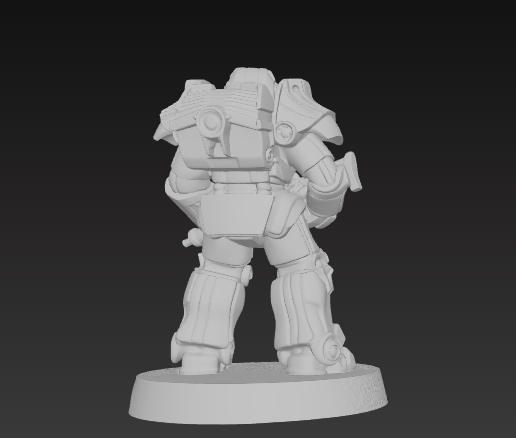 🎨 Fallout T-60 Power Armor Miniature Fan Art・ STL File for 3D printing ...