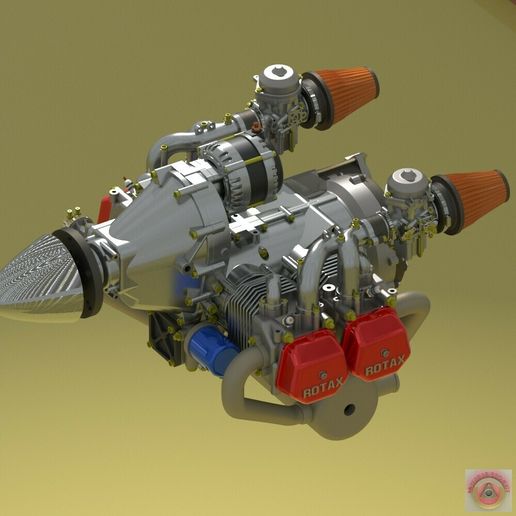 🛩️ ROTAX 912 ULS - AIRPLANE ENGINE・ STL File for 3D printing・Cults