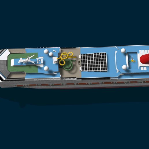 🚢 CARNIVAL SPLENDOR cruise ship print ready model・ STL File for 3D ...