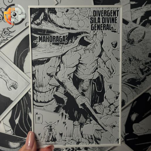 🎨 MAHORAGA | JUJUTSU KAISEN MODULO - JJK - WALL ART - DESK DECORATION ...