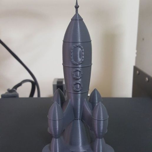 🚀 RETRO ROCKET 2 (NO SUPPORTS NEEDED!!!)・Free STL File for ・Cults