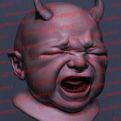 3D printing baby demon stl・Cults