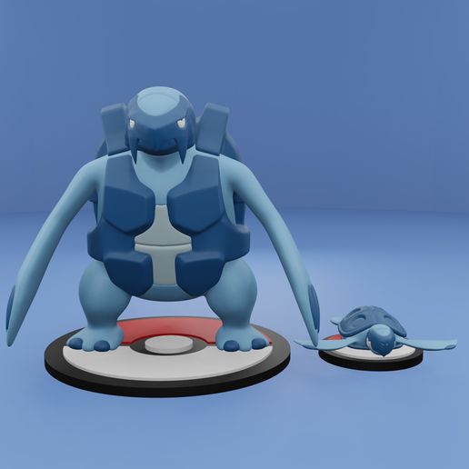 🐉 Pokemon No. 564, 565 Tirtouga, Carracosta・ STL File for 3D printing・Cults