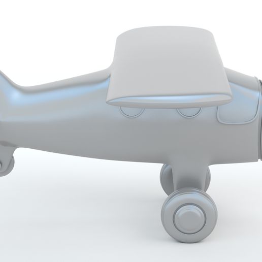 🛩️ Toy Red Plane・ STL File for 3D printing・Cults