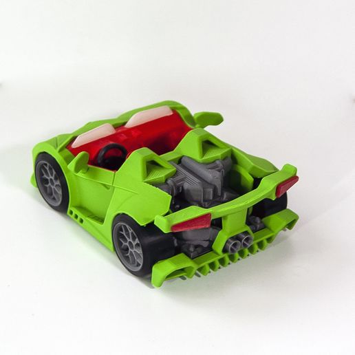 🚗 Cute Lamborghini Aventador Spyder in Cartoon Style・ 3D File for 3D ...