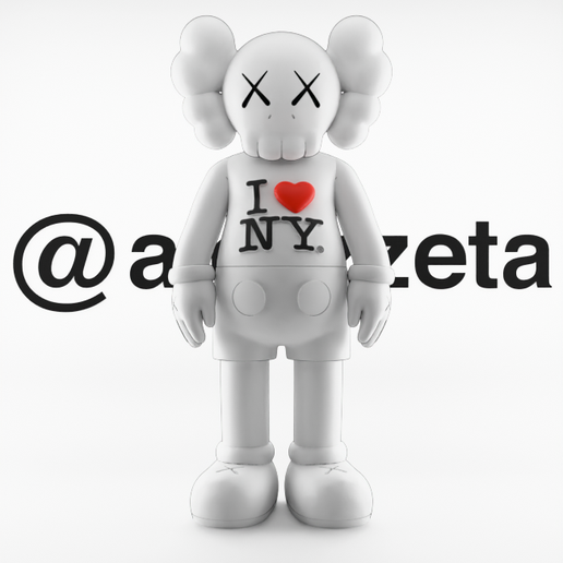 STL file Kaws Love NY New York ️‍🔥 (OBJ)・Template to download and 3D ...